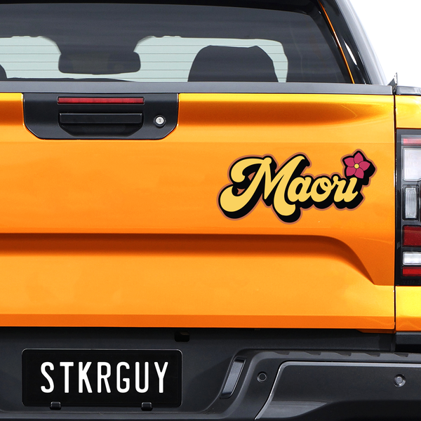 Cute Maori Text Decal Sticker – The Sticker Guy