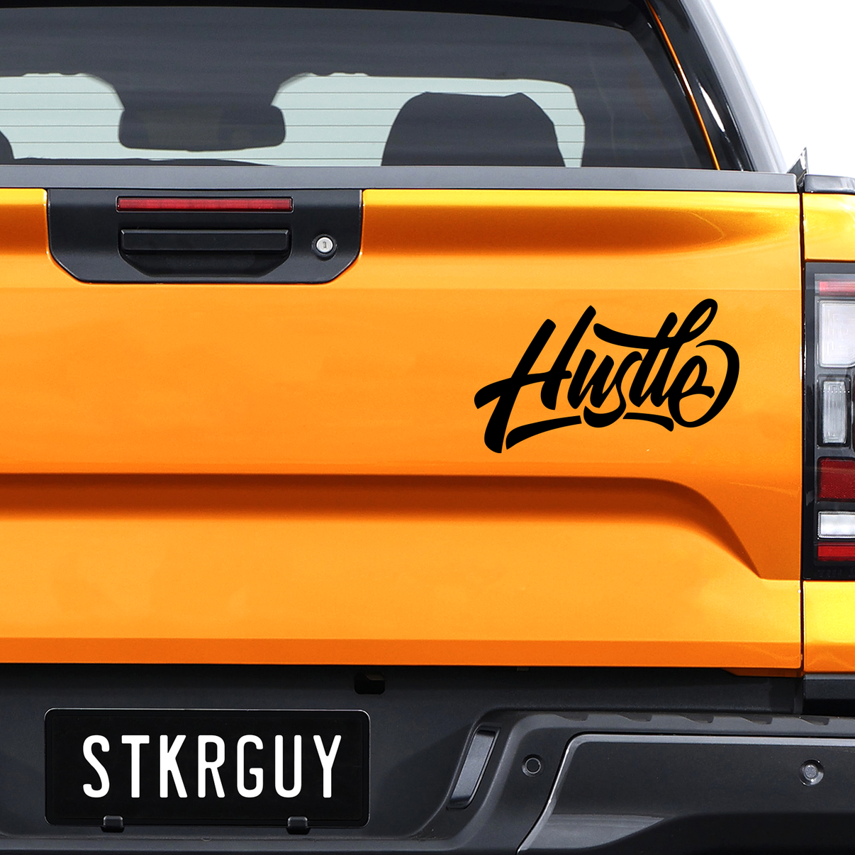 Hustle Calligraphy Decal Sticker – The Sticker Guy
