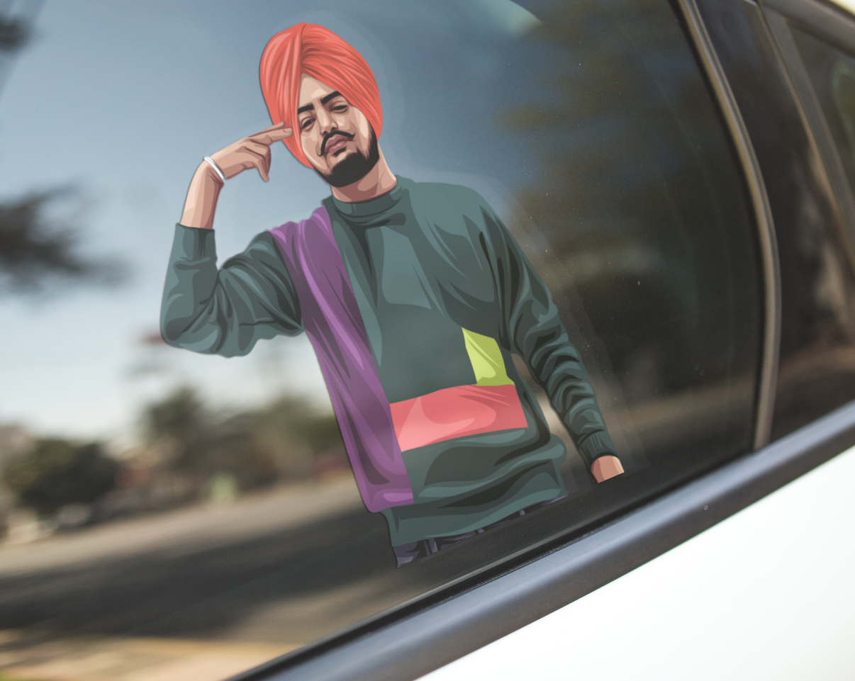 Sidhu Moosewala Decal Sticker – The Sticker Guy