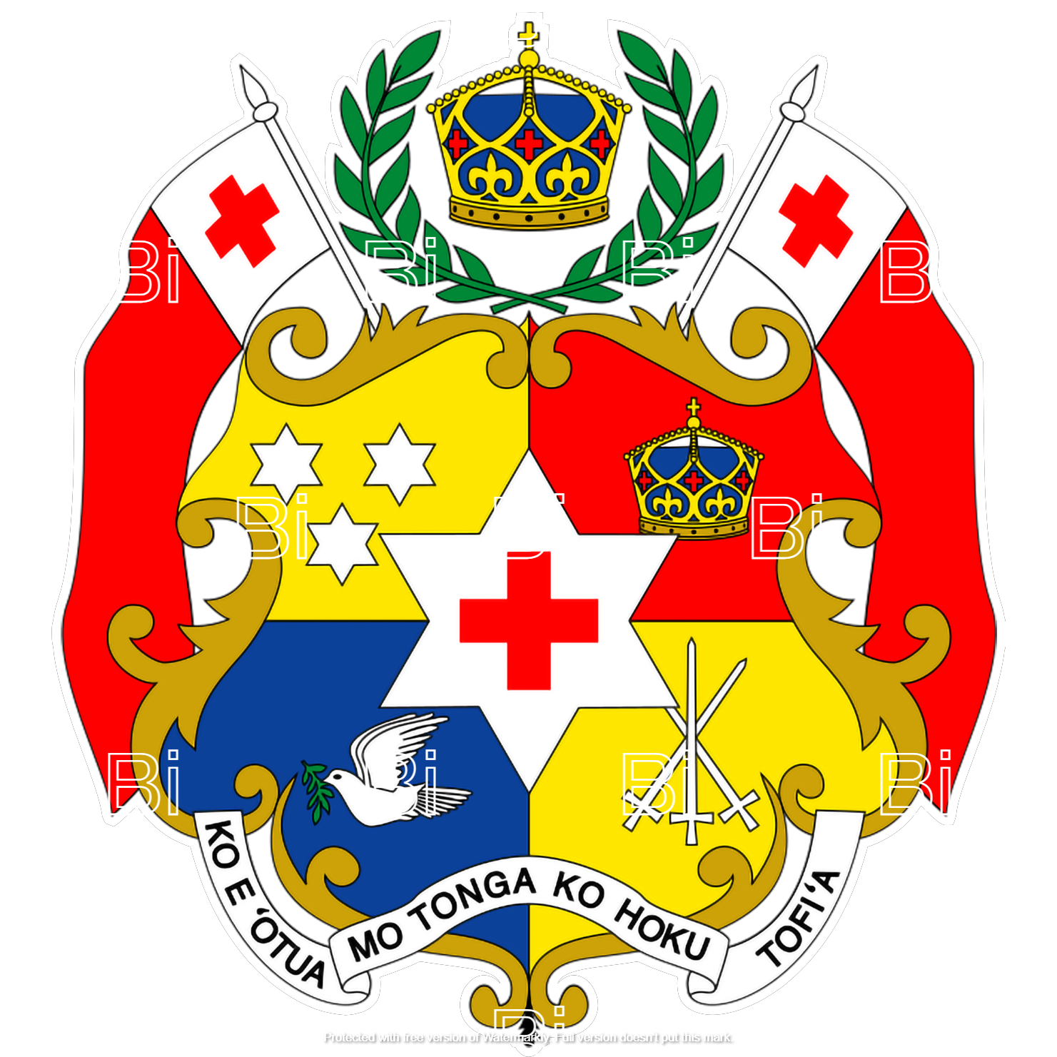 Tongan Shield Car Decal Sticker – The Sticker Guy